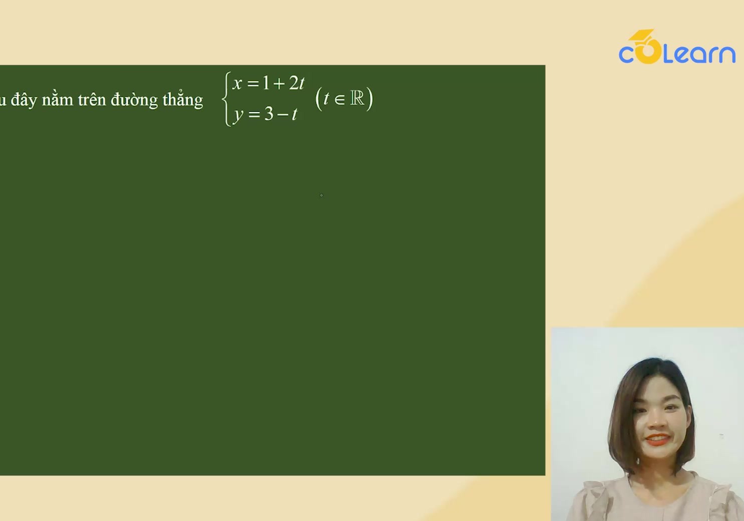 7. Dạng 1: Xác định VTCP, VTPT và điểm bất kỳ thuộc đường thẳng (Phần 3)