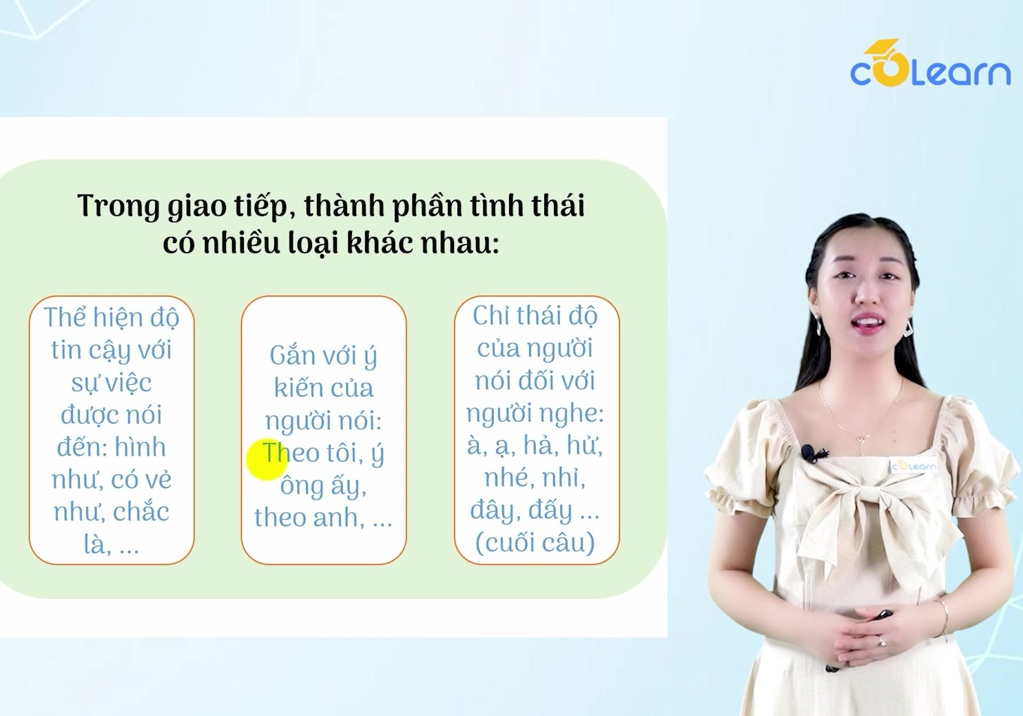 1. Thành phần tình thái, cảm thán